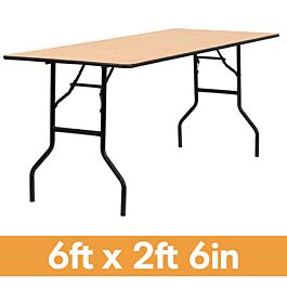 6ft x 2ft 6in Plywood Event Table